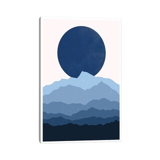 iCanvas "Blue Abstract Moonrise" by Jay Stanley Canvas Print - Bed Bath ...