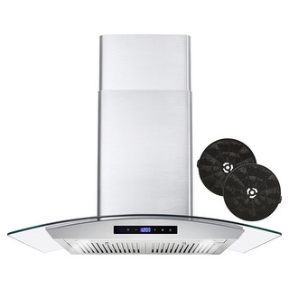 Cosmo 30 in. Ductless Wall Mount Range Hood in Stainless Steel with ...