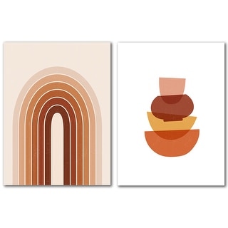 Rainbow by Elena David 2 Piece Wrapped Canvas Wall Art Set - Bed Bath ...