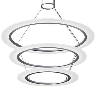 Arctic Rings Large Triple LED Ring Pendant w/ 20' Cord/Cable - Bed Bath ...