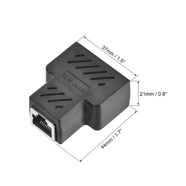 RJ45 Splitter Coupler Inline Connector 1 - 2 Splitter Ethernet Adapter ...