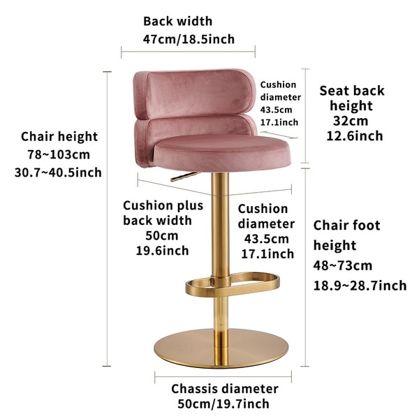 Bar stool height adjusters store