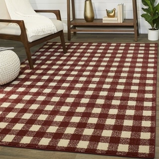 Rogers Gingham Area Rug - Bed Bath & Beyond - 30879682