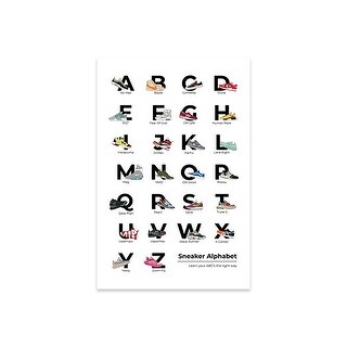 Sneaker Alphabet Print On Acrylic Glass by avesix - Bed Bath & Beyond ...