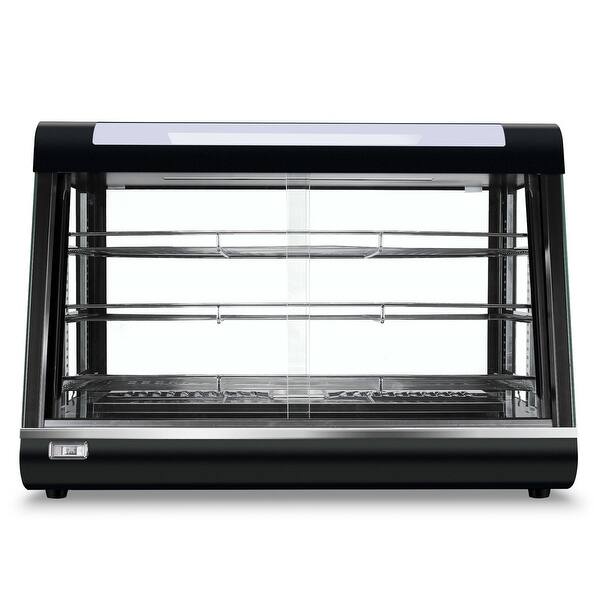 DELLA Countertop Heated Food Display Cabinet w/ Stainless Steel 3 Tier ...