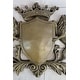 Coat Of Arms Family Crest Lions Crown Bronze Wall Mounted Hanging ...
