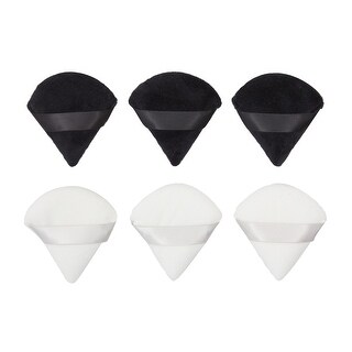Triangle Makeup Velour Puffs for Powder, Foundation, Blush (2.7 In, 6 ...