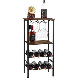 Freestanding Wine Rack, Rustic Wine Rack, Floor Standing Home Wine Rack ...