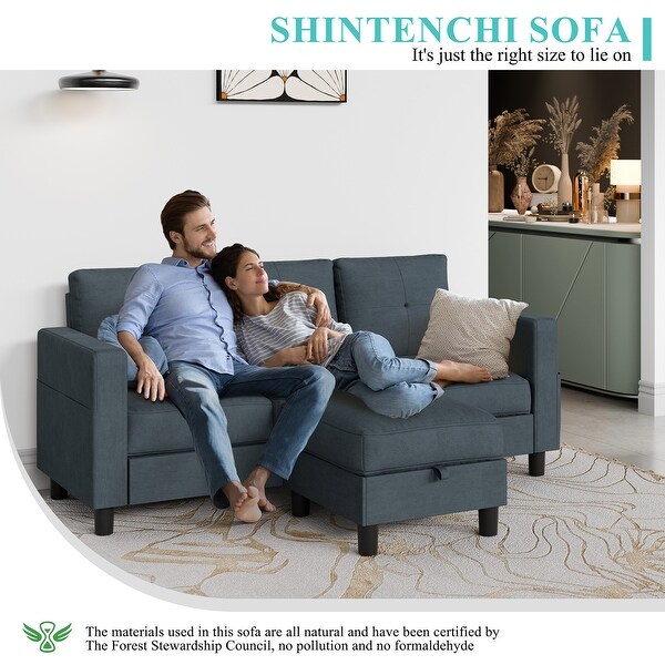 Small sectional sofa no chaise store
