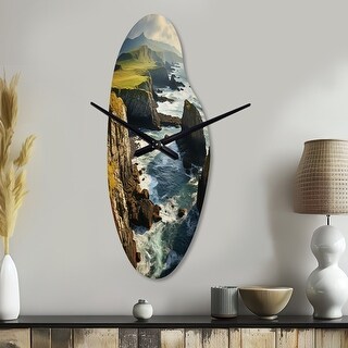 Designart - Ireland Dingle Peninsula Clif II - Ireland Large Wall ...