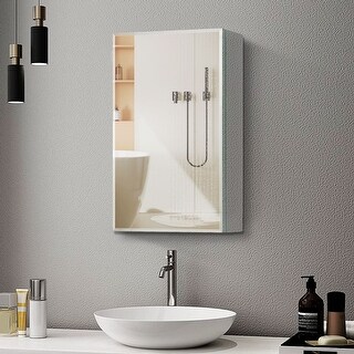 Medicine Cabinet Surface Mount or Recess Aluminium - Bed Bath & Beyond ...
