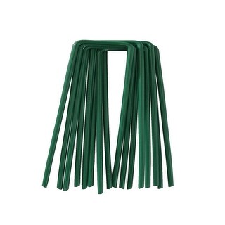 Agfabric Anti-Rust Galvanized Ground Staples Heavy-Duty Steel Sod Stake ...