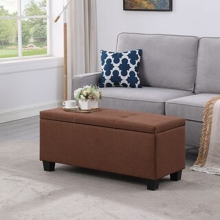 Large Storage Ottoman Bench Set, 3 in 1 Combination Ottoman, Tufted ...
