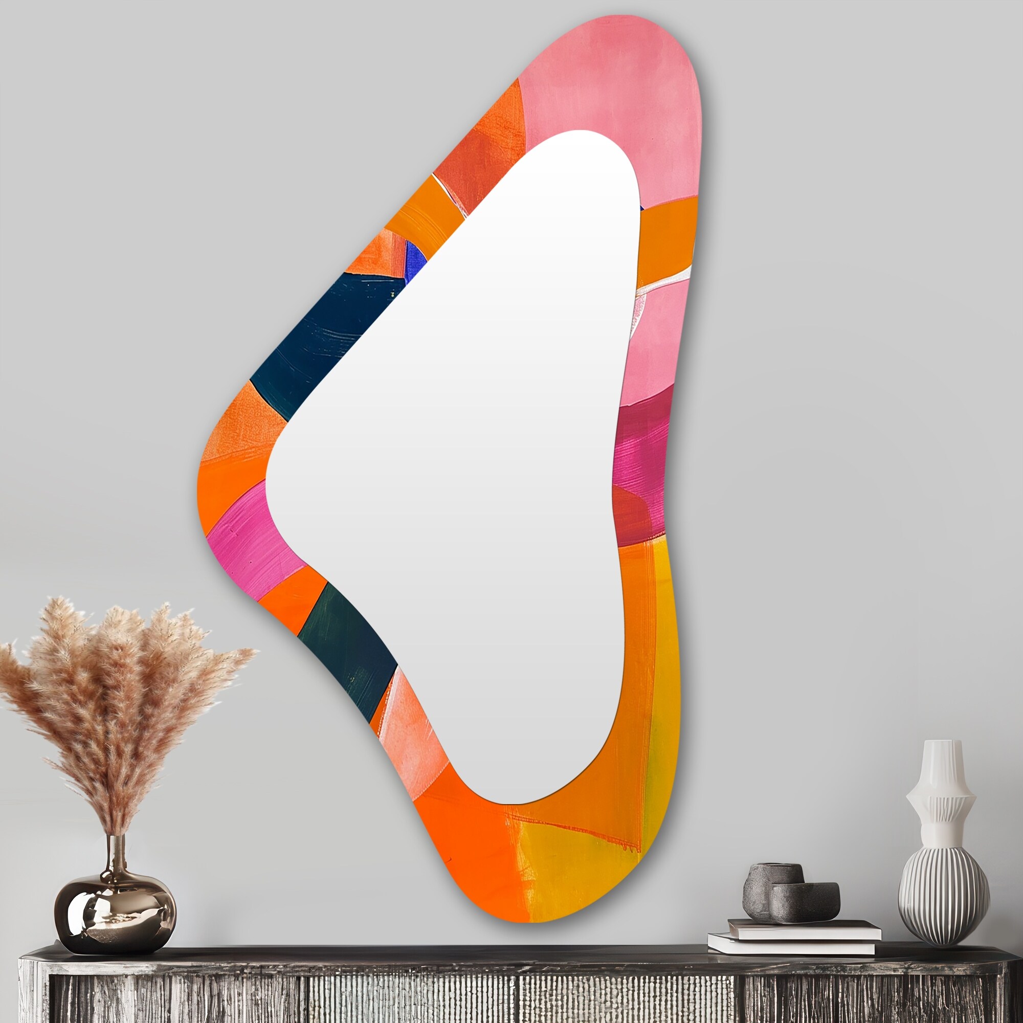 funky shape mirror