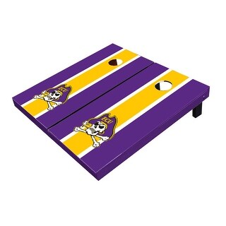 ECU Pirates Yellow and Purple Matching Long Stripe Cornhole Boards ...