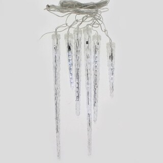 Cool White Icicle LED Light Strand - Bed Bath & Beyond - 18517328