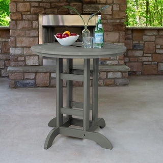 Highwood 36" Round Counter Height Outdoor Table - Bed Bath & Beyond ...