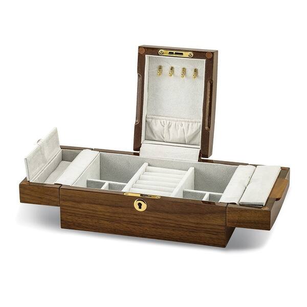 Curata Luxury Giftware High Gloss Mapa Burl and Walnut Burl Veneer Fold ...