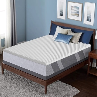Onetan, 1" & 2" Convoluted High Density Foam Mattress Topper, Certi PUR ...