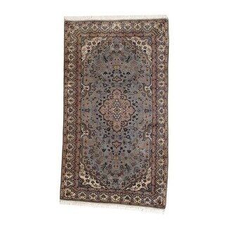 Wahi Rugs Traditional Wool Hand Knotted Rug 2x4 - 2' x 4' - Bed Bath ...