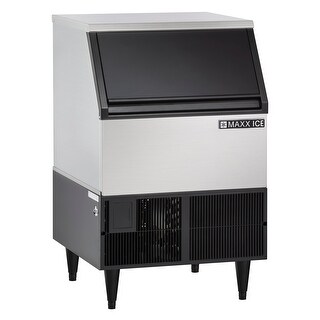 Maxx Ice Self-Contained Ice Machine, 260 lbs, Full Dice Cubes, Storage ...