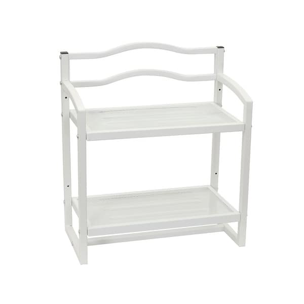 Household Essentials 2-Tier Metal Wall Mount Bathroom Storage Rack - 8. ...