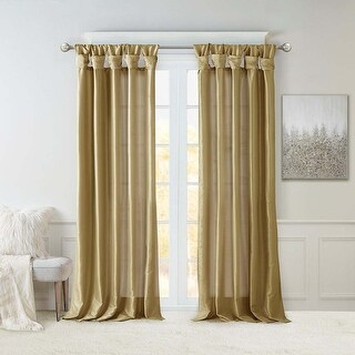 Twist Tab Lined Window Curtain Panel50x95" - Bed Bath & Beyond - 42561070