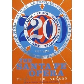 Santa Fe Opera 20th Season, 1976 Silk-screen Poster, Robert Indiana ...