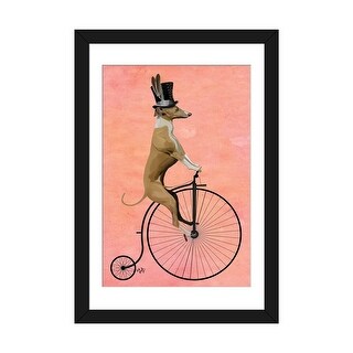 iCanvas "Greyhound On Black Penny Farthing Bike" by Fab Funky - Bed ...