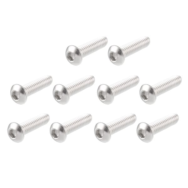 50pcs 1/4"-20UNCx1" Stainless Steel Hex Socket Button Head Bolts Screws ...
