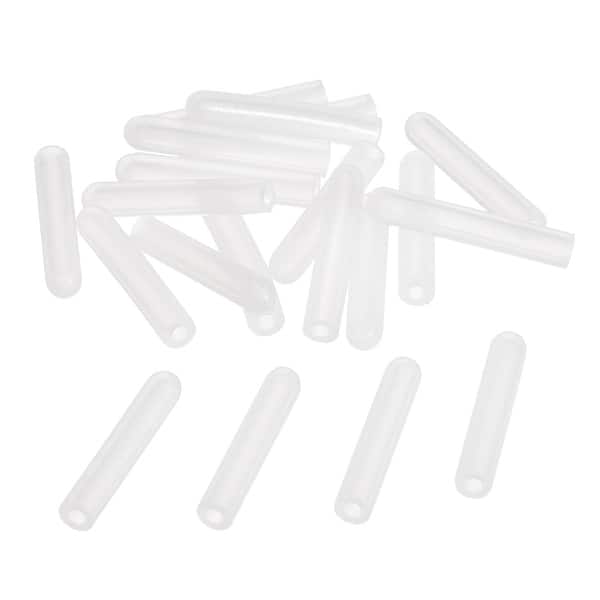 2.4mm ID 28mm Long Rubber End Caps Screw Protectors Tubing Covers 60pcs ...