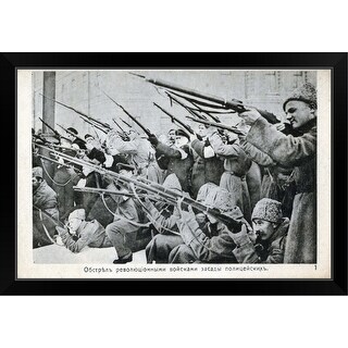 "Photograph of rebels during Russian Revolution" Black Framed Print ...