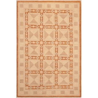 Oriental Ziegler Perry Rust Tan Hand-knotted Wool Rug - 6 ft. 0 in. X 8 ...