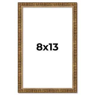 8x13 Frame Gold Kingsley Distressed Solid Wood Picture Frame Width ...