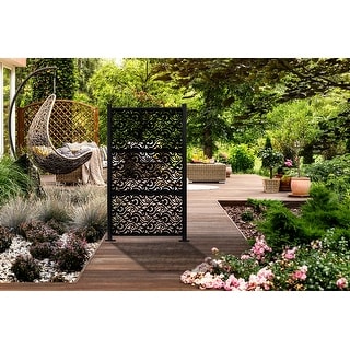 HighlanderHome Freestanding Modular Metal Privacy Screen, 4FtX 6Ft ...