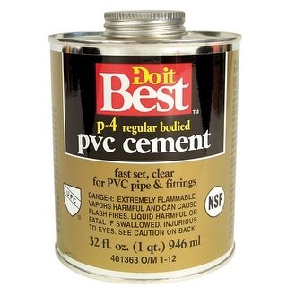 William H. Harvey Quart Pvc Cement 018139 Unit: EACH - Bed Bath ...