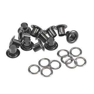 Eyelet with Washer 10x5x7mm Alloy Grommet Black 100 Set - Bed Bath ...