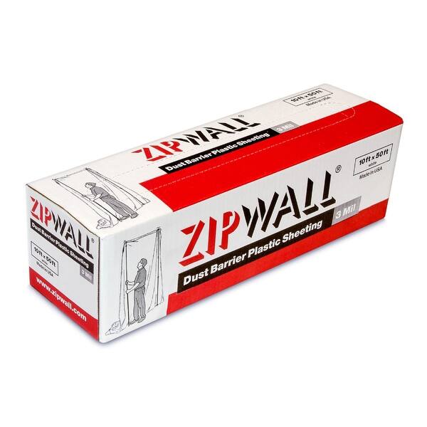 Zipwall 10-Feet ZipPole Set (4-Pack) w/ Zipper (12-Pk) & Dust Barrier ...