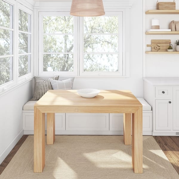 Plank and Beam Modern Dining Table - Blonde Wirebrush - 48" - Bed Bath ...