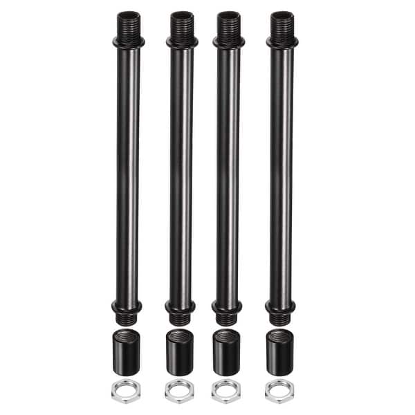 4set M10x1 Threaded Extension Rod Kit 150mm Coupling Nut with Pipe Hex ...