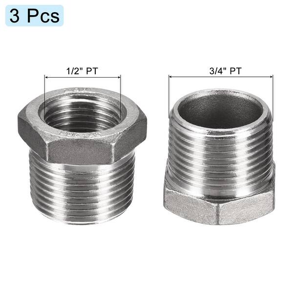 3pcs Hex Bushing Male to Female Pipe Fitting Reducer Adapter - Bed Bath ...