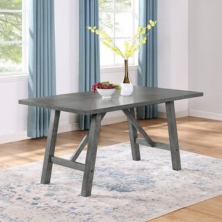 Best Quality Furniture Rustic Light Gray Dining Table - Rustic Light ...