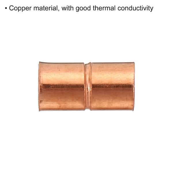6x 1/4" Straight Copper Coupling Sweat End Welding Joint Pipe Fitting ...