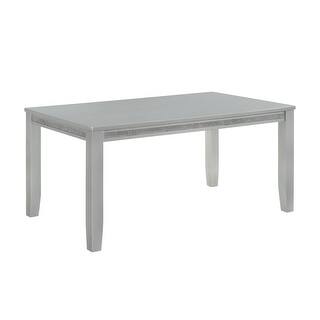 Liam 64 Inch Dining Table, Spacious Rectangular Top, Gray Wood Frame ...