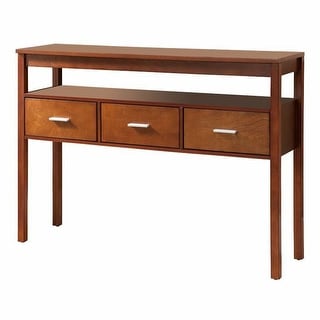 Oliver Contemporary Wood Console Sofa Table in Walnut - 54 x 84 - Bed ...