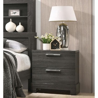 Modern Wooden Bedroom Furniture Nightstand Locker, With 2 Drawers, With ...