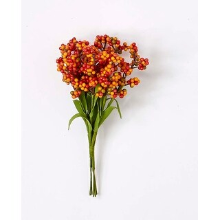 9" Fall Berry Mini Bush, Set of 3 - Bed Bath & Beyond - 38321759