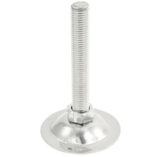 Unique Bargains Round Base Metal Adjustable Screw on Furniture Glide ...