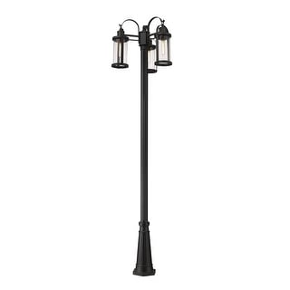 Z-Lite Roundhouse 3 Light 115" Tall Outdoor Multi Head Post Light - Bed ...