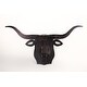 3D Faux Longhorn Head Wooden Sculpture - Bed Bath & Beyond - 38360535